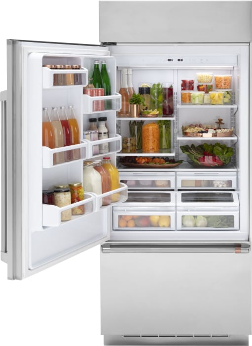 Cafe CDB36LP2PS1 36 Inch Built-In Smart Bottom Freezer Refrigerator ...