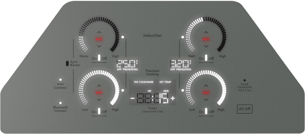 Cafe CHP90302TSS 30 Inch Electric Induction Smart Cooktop with 4 ...