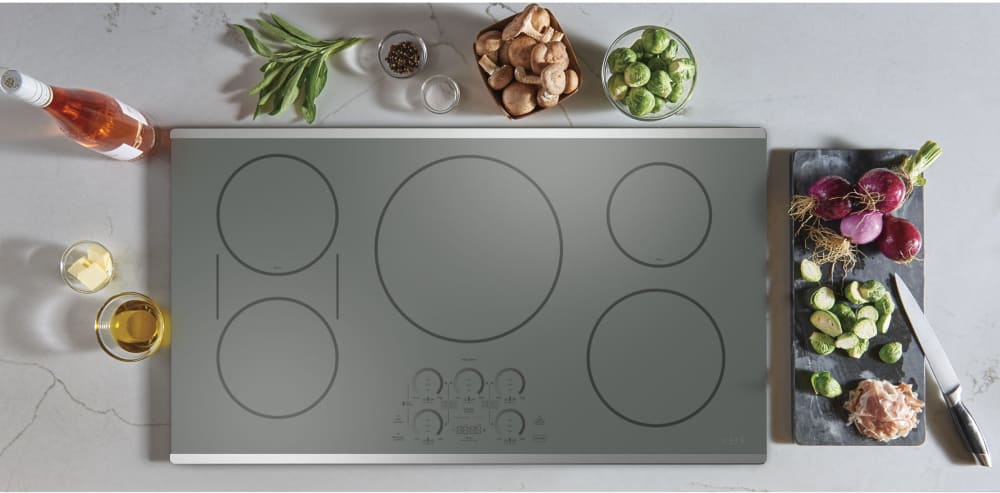 Cafe CHP90362TSS 36 Inch Induction Smart Cooktop with 5 Elements ...