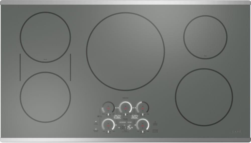 Cafe CHP90362TSS 36 Inch Induction Smart Cooktop with 5 Elements ...