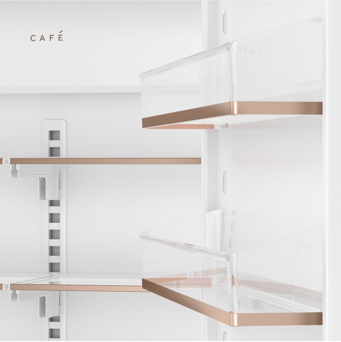 Cafe CIC36RP2VS1 36 Inch Built-In Smart Bottom Freezer Refrigerator ...