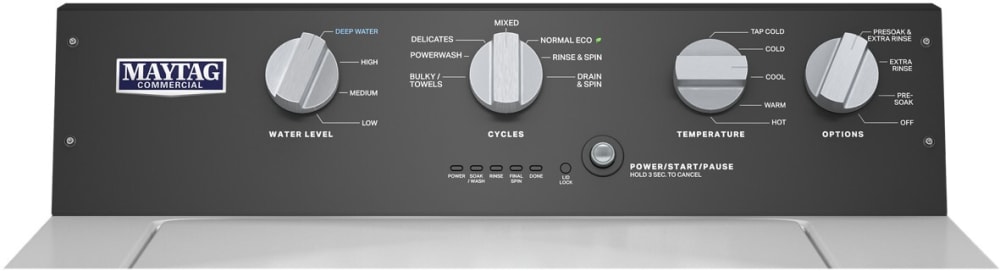 Maytag MAWADRGW586 Side-by-Side Washer & Dryer Set with Top Load Washer ...