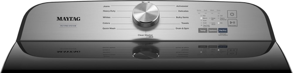 Maytag MAWADREBK6500 Side-by-Side Washer & Dryer Set with Top Load ...