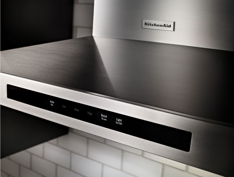 KitchenAid KVWB600DSS 30 Inch Wall Mount Canopy Hood with 3 Speed/585 ...