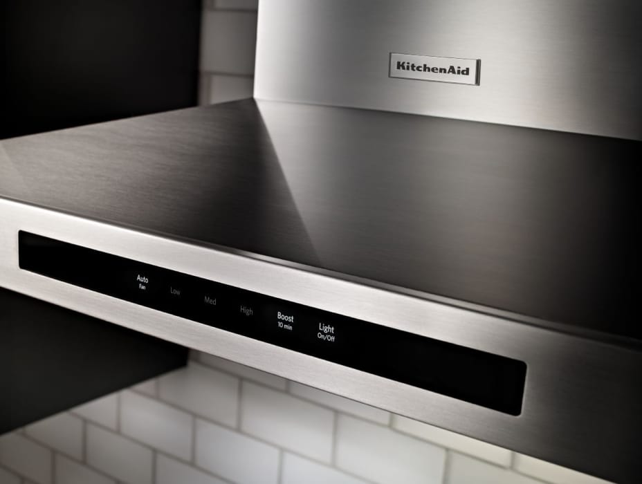 KitchenAid KVWB606DSS Wall Mount Canopy Hood with 585 CFM Optional ...