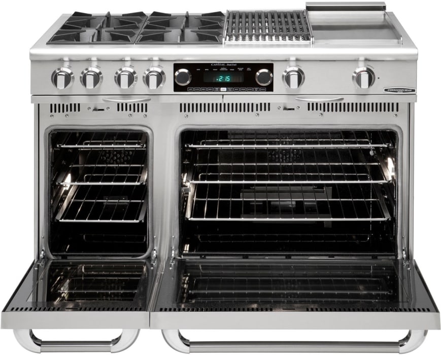 Capital CSB484B2L 48 Inch Freestanding Professional Dual Fuel Range ...