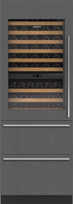 Sub-Zero DET3050WRAR 30 Inch Built-In Triple Zone Smart Wine Cooler ...