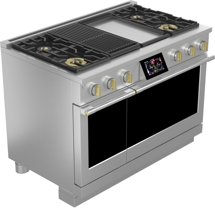 Monogram ZDP484NGTSS 48 Inch Freestanding Professional Dual Fuel Smart ...
