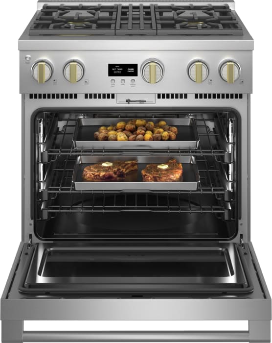 Monogram ZDP304NTSS 30 Inch Slide-In Professional Dual Fuel Smart Range ...