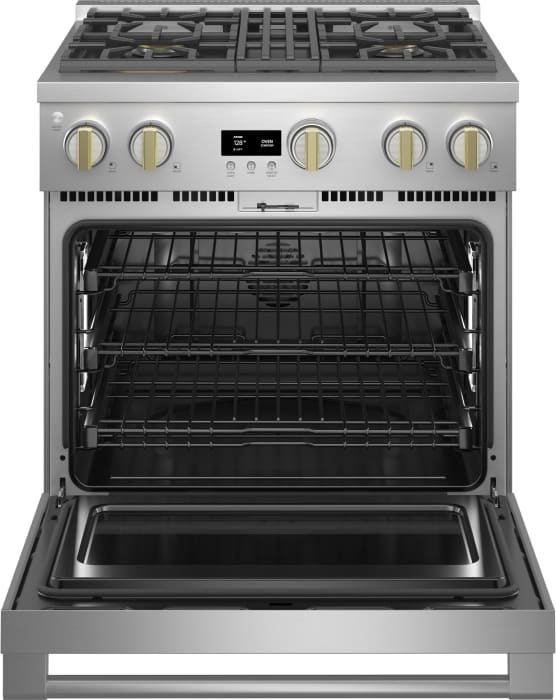 Monogram ZDP304NTSS 30 Inch Slide-In Professional Dual Fuel Smart Range ...