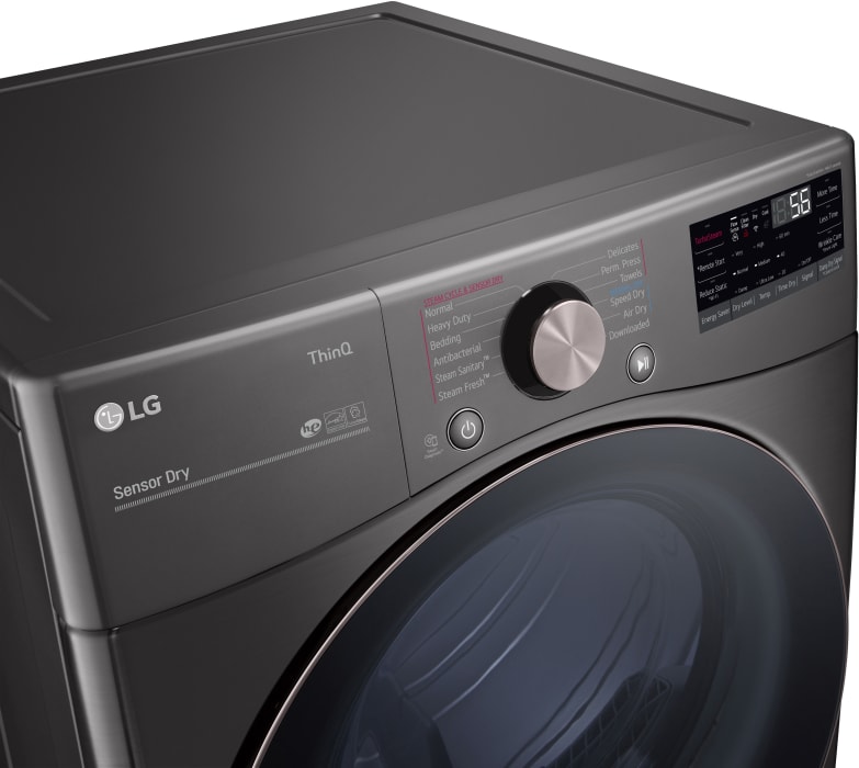 LG DLEX4200B 27 Inch Electric Smart Dryer with 7.4 Cu. Ft. Capacity ...