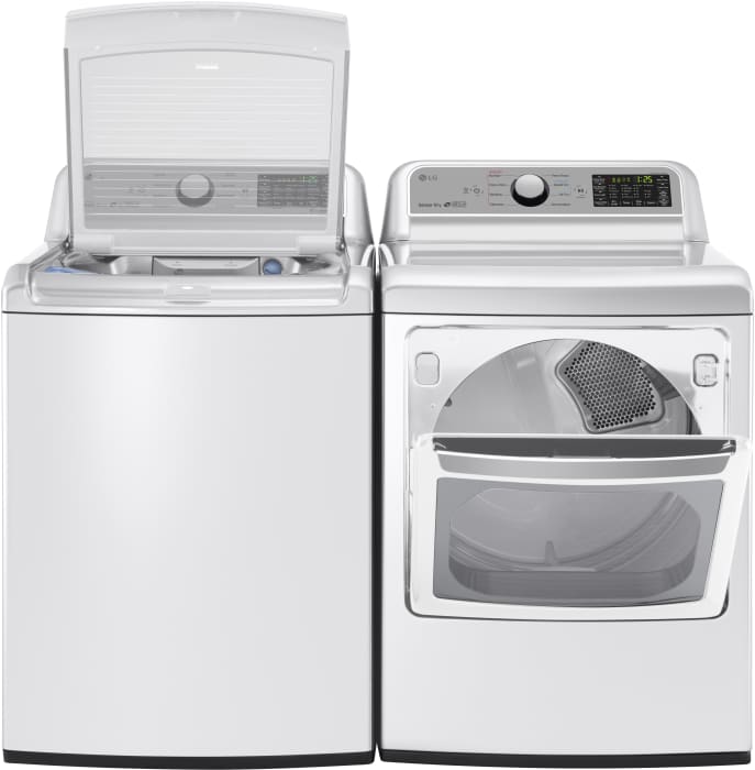 LG WT7300CW 27 Inch Top Load Smart Washer with 5.0 Cu. Ft. Capacity ...