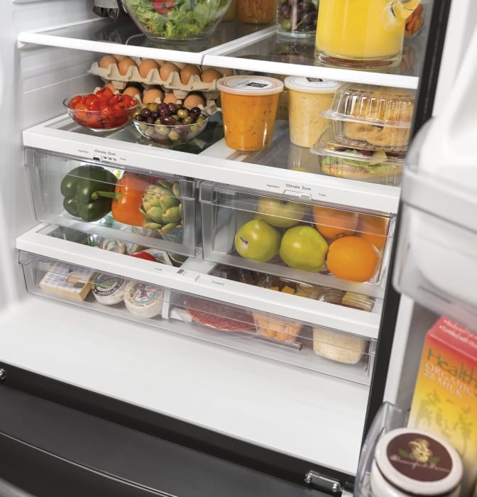 GE GFE24JYKFS 33 Inch French Door Refrigerator with 23.6 Cu. Ft ...