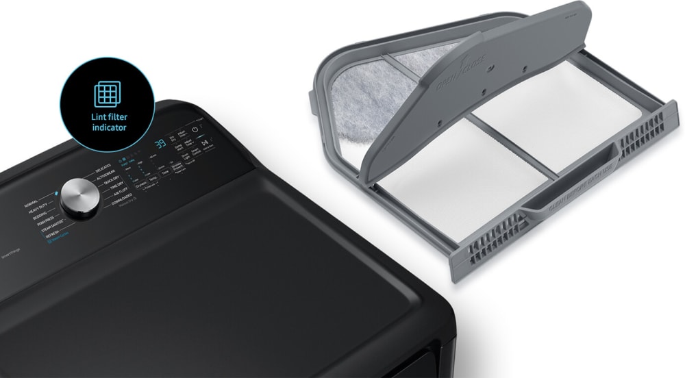 Samsung DVE52A5500V 27 Inch Smart Electric Dryer with 7.4 cu. ft ...