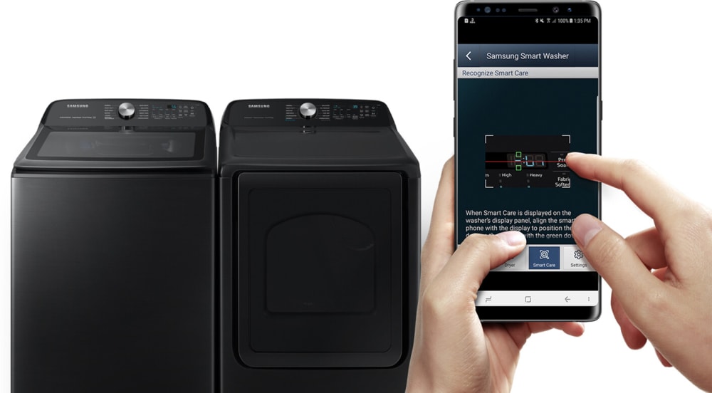 Samsung DVE52A5500V 27 Inch Smart Electric Dryer with 7.4 cu. ft ...