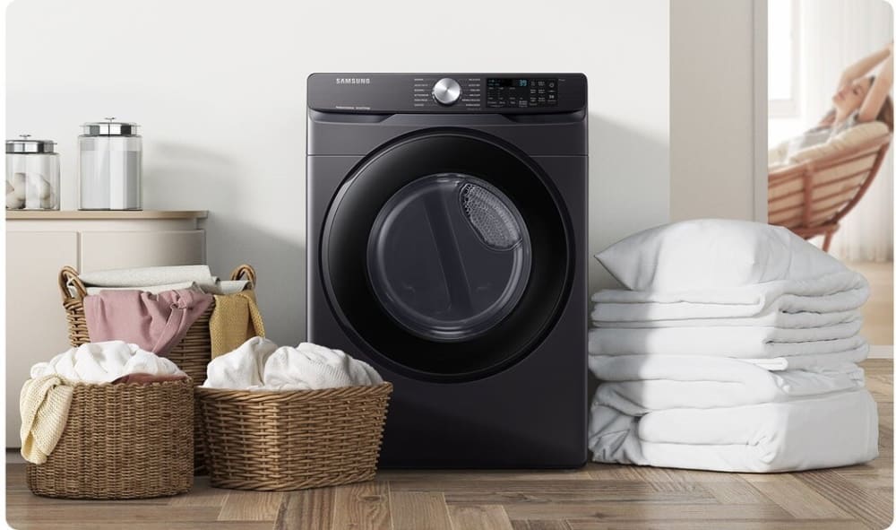 Samsung SAWADRGAV80002 Side-by-Side on Risers Washer & Dryer Set with ...