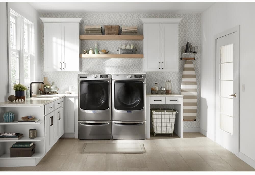 Maytag MED6630HC 27 Inch Electric Dryer with 7.3 Cu. Ft. Capacity ...