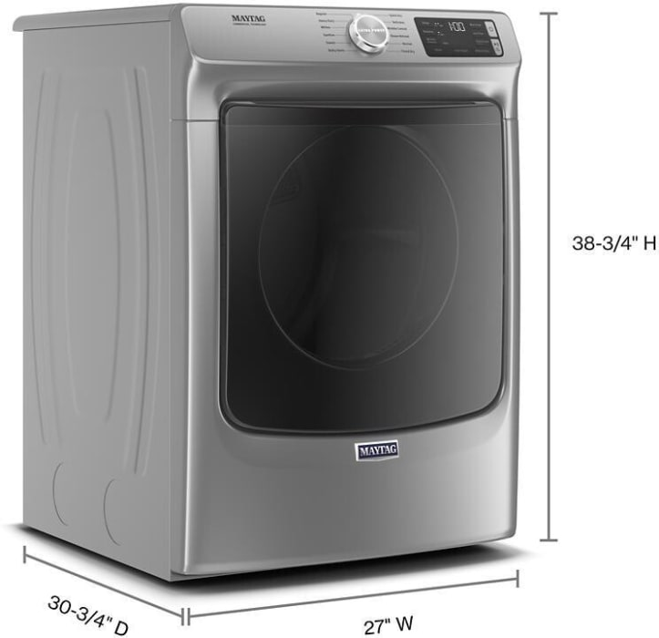 Maytag MED6630HC 27 Inch Electric Dryer with 7.3 Cu. Ft. Capacity ...