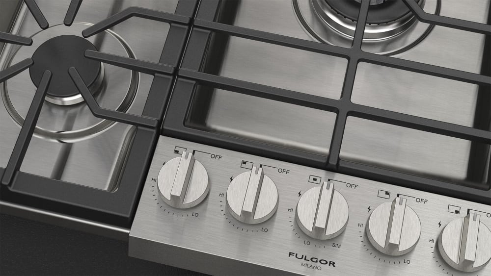 Fulgor Milano F4PGK305S2 30 Inch Pro-Style Gas Cooktop with 5 Burners ...