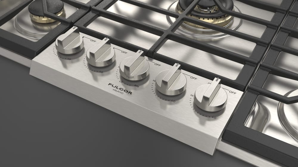 Fulgor Milano F5PGK365S1 36 Inch Pro-Style Natural Gas Cooktop with 1 ...
