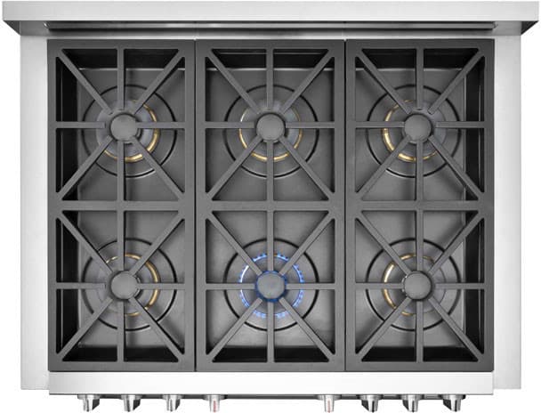 Fulgor Milano F6PDF366S1 36 Inch Freestanding Dual Fuel Range with Four ...