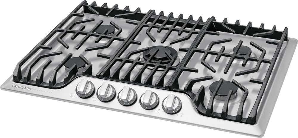 Frigidaire FPGC3077RS Gas Cooktop with 5 Sealed Burners, Continuous ...