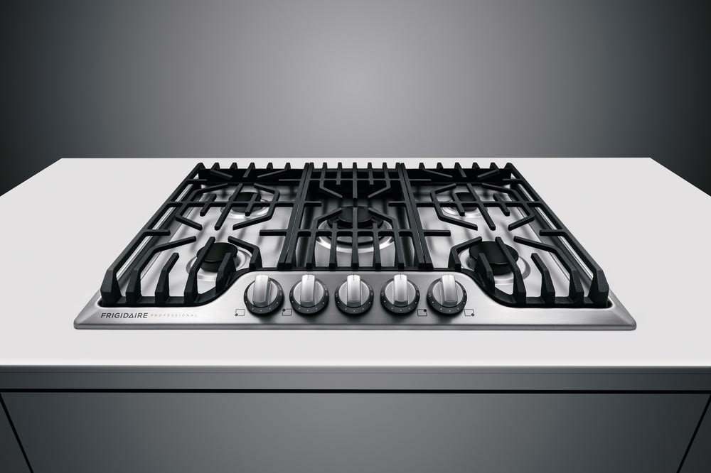 Frigidaire FPGC3077RS Gas Cooktop with 5 Sealed Burners, Continuous ...