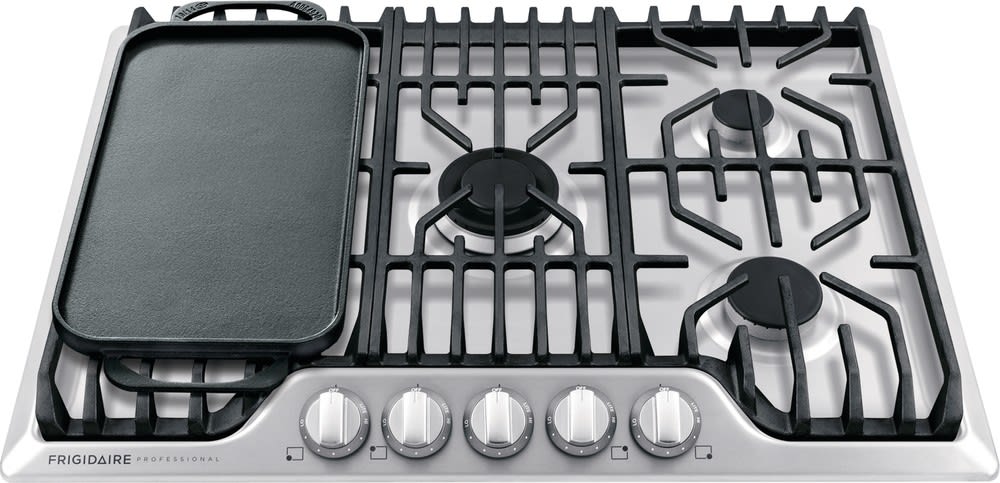 Frigidaire FPGC3077RS Gas Cooktop with 5 Sealed Burners, Continuous ...