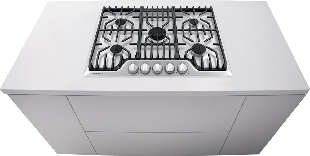 Frigidaire FPGC3077RS Gas Cooktop with 5 Sealed Burners, Continuous ...