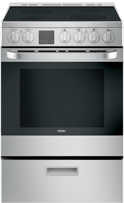 Haier QAS740RMSS 24 Inch Freestanding Electric Range with 4 Radiant ...