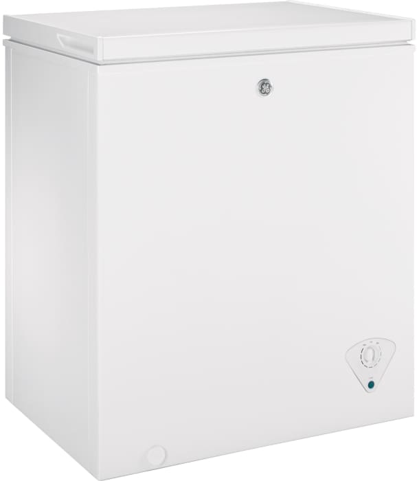 GE FCM5SKWW 5.0 cu. ft. Manual Defrost Chest Freezer with 1 Lift-Out ...