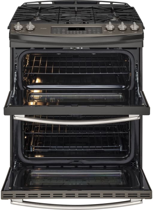 GE PGS950EEFES 30 Inch Slide-In Double Oven Gas Range with Convection ...