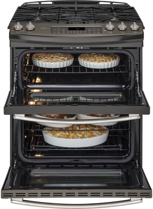 GE PGS950EEFES 30 Inch Slide-In Double Oven Gas Range with Convection ...