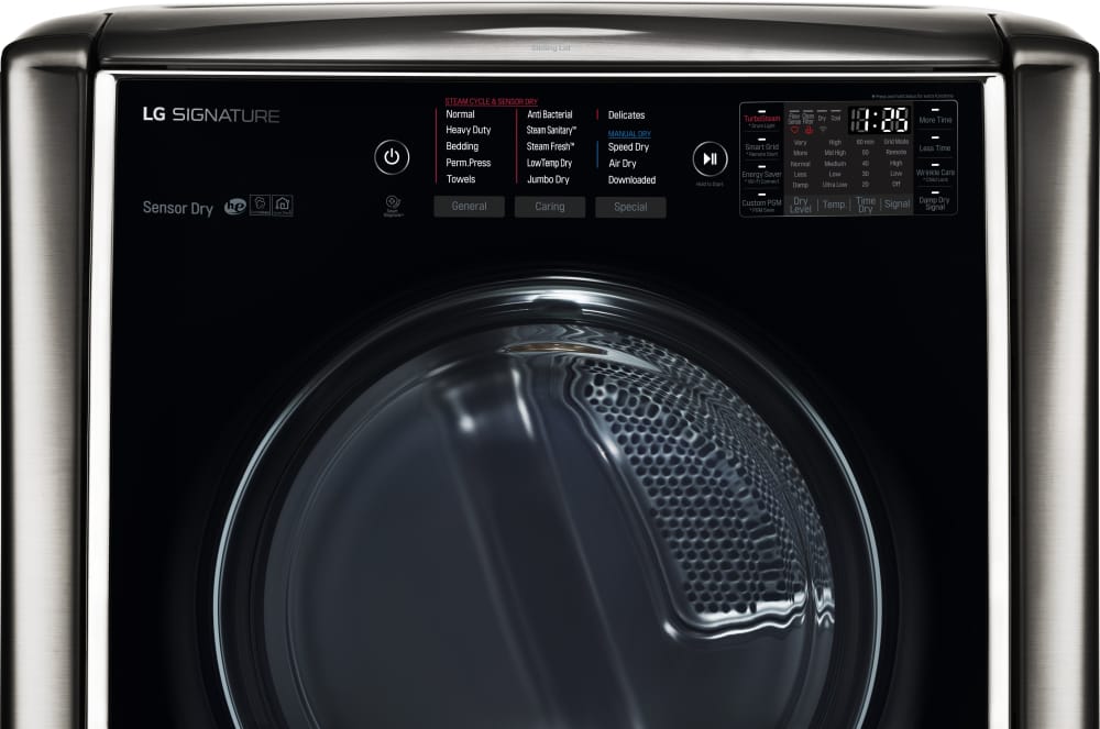 LG DLEX9500K 29 Inch Electric Smart Dryer with 9.0 cu. ft. Capacity, 14 ...