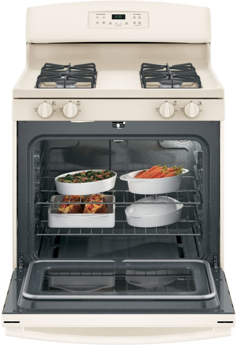 GE JGB635DEKCC 30 Inch Freestanding Gas Range with 4 Sealed Burners, 5. ...