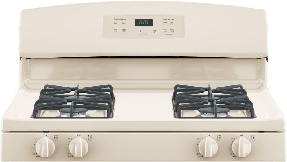 GE JGBS60DEKCC 30 Inch Freestanding Gas Range with 4 Sealed Burners, 4. ...