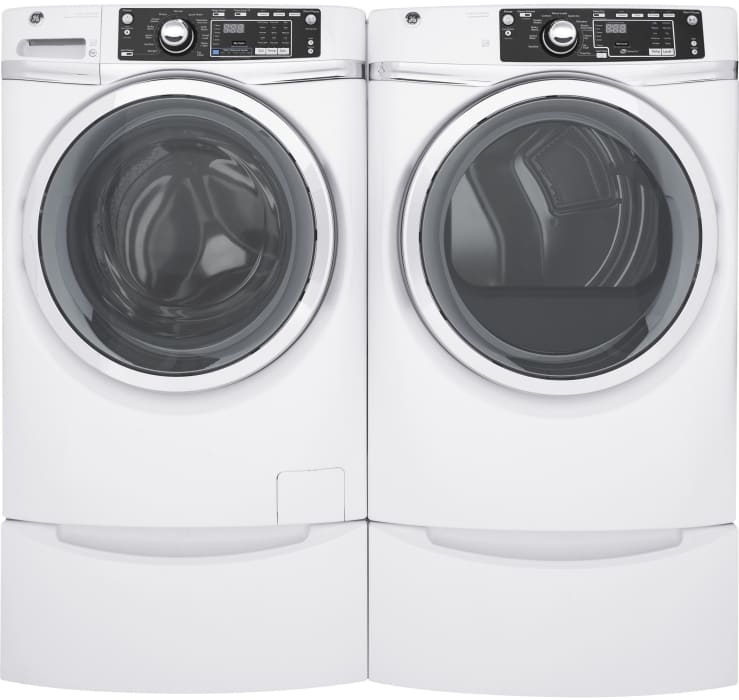 GE GFW480SSKWW 28 Inch Front Load Washer with 4.9 cu. ft. Capacity, 13 ...