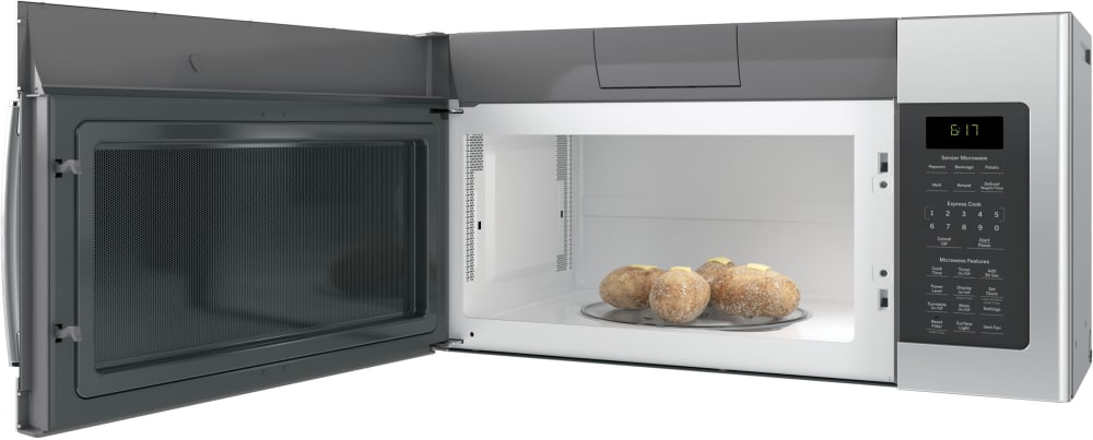 GE JVM6175SKSS 1.7 cu. ft. Over-the-Range Microwave with 1,000 Watts ...
