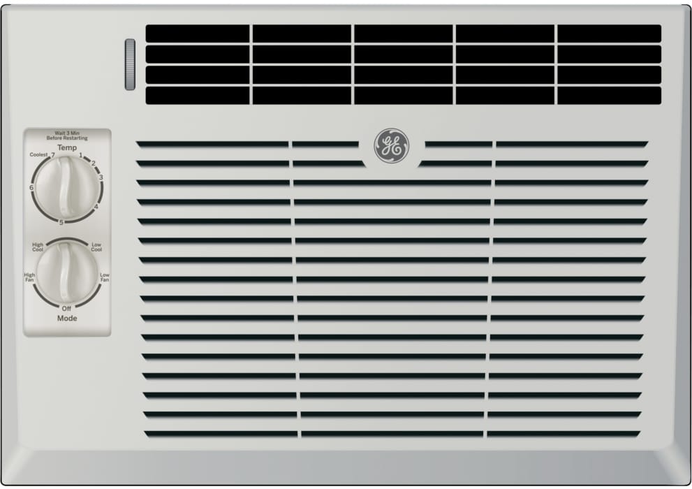 GE AEV05LV 5,000 BTU Room Air Conditioner with 135 CFM, 11.2 EER, 1.4 ...
