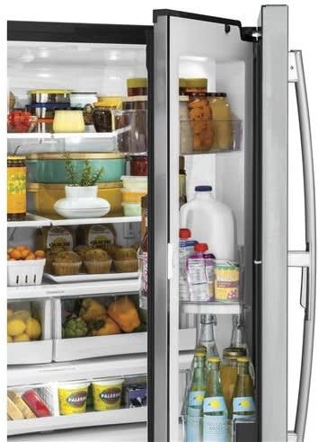 GE GFD28GYNFS 36 Inch French Door Refrigerator with 27.7 cu. ft ...