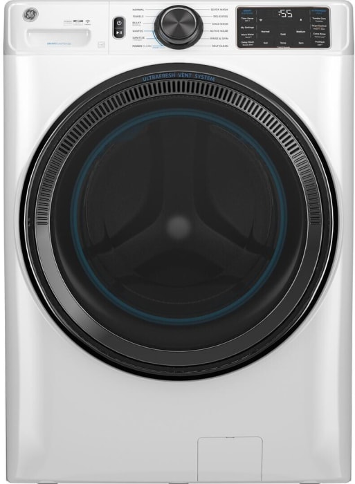 GE GEWADRGVWW655SS Side-by-Side Washer & Dryer Set with Front Load ...