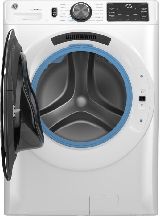 GE GEWADRGVWW655SS Side-by-Side Washer & Dryer Set with Front Load ...