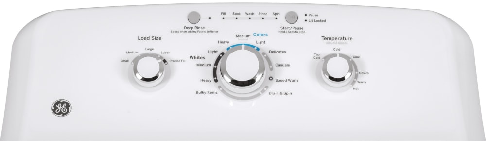 GE GTW335ASNWW 27 Inch Top Load Washer with 4.2 Cu. Ft. Capacity, 11 ...