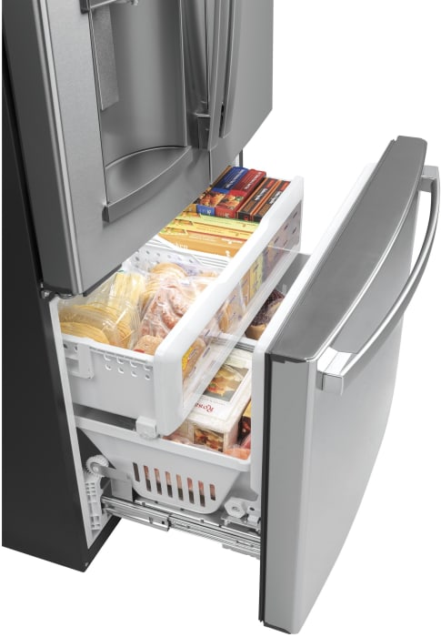 GE GYE22GYNFS 36 Inch Counter Depth French Door Refrigerator with 22.2 ...