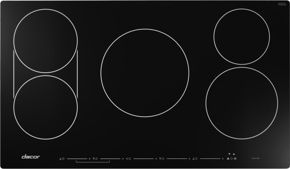 Dacor HICT365BG 36 Inch Induction Cooktop with 5 Cooking Zones ...
