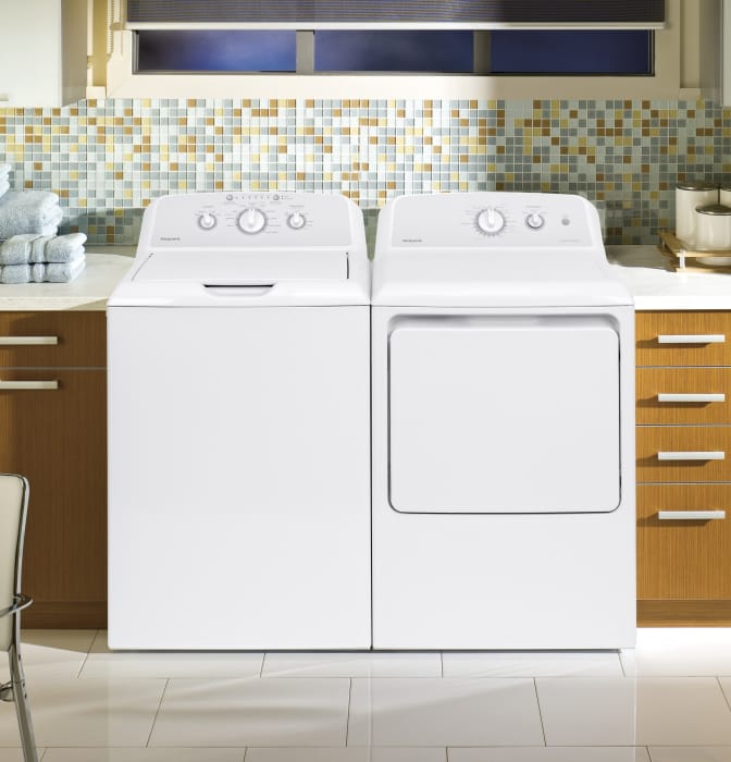 Hotpoint HTX24EASKWS 27 Inch Electric Dryer with 6.2 cu. ft. Capacity ...