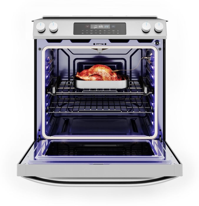 Midea MES30S2AST 30 Inch Slide-In Electric Smart Range with 5 Elements ...