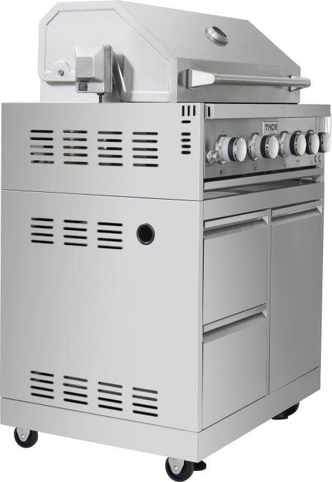 Thor Kitchen MK03SS304 Outdoor Grill Cabinet with Two Storage Drawers ...