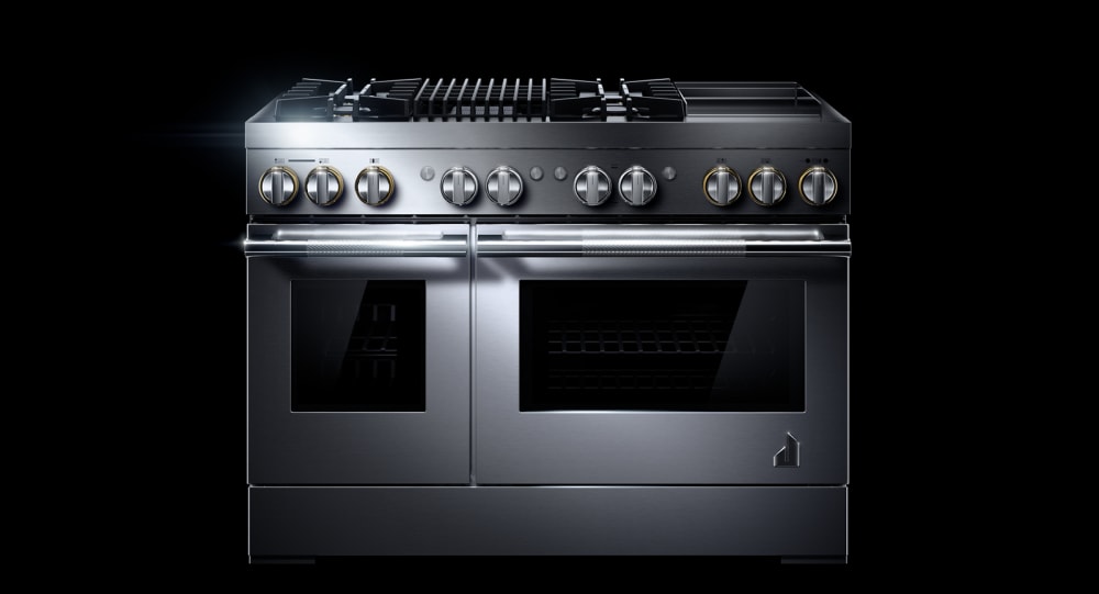JennAir JDRP748HL 48 Inch Smart Dual Fuel Professional Range with WiFi ...