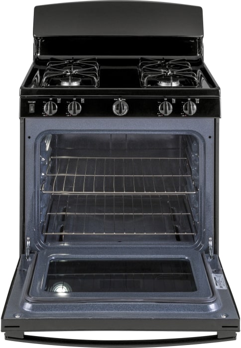 GE JGBS30DEKBB 30 Inch Freestanding Gas Range with 4 Sealed Burners, 4. ...